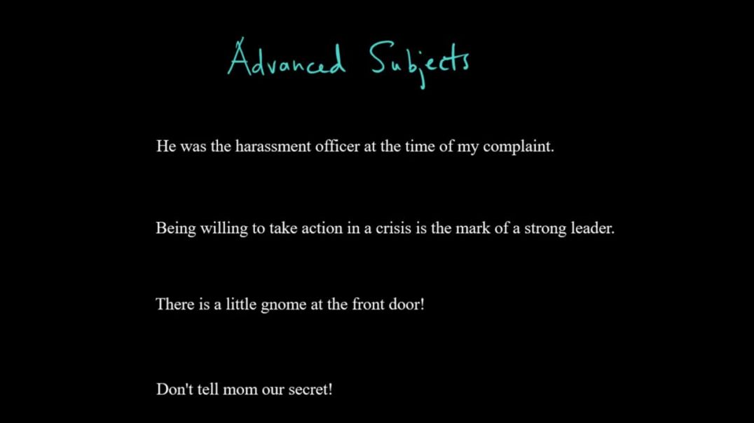 Finding The Subject Sentence Structure Advanced 